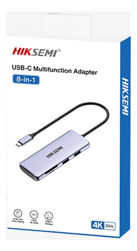 Adaptador Hub Multipuerto 8 En 1 Usb Tipo C Hdmi Sd Usb 3.0 – RMS-ENLINEA